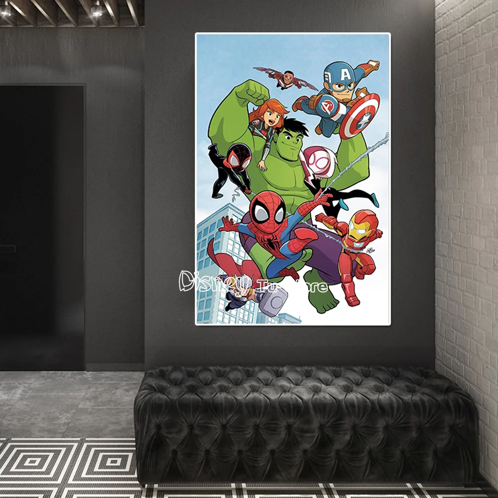 5d Diamond Drawing Cartoon Marvel Superhero Adventures Diamond ...