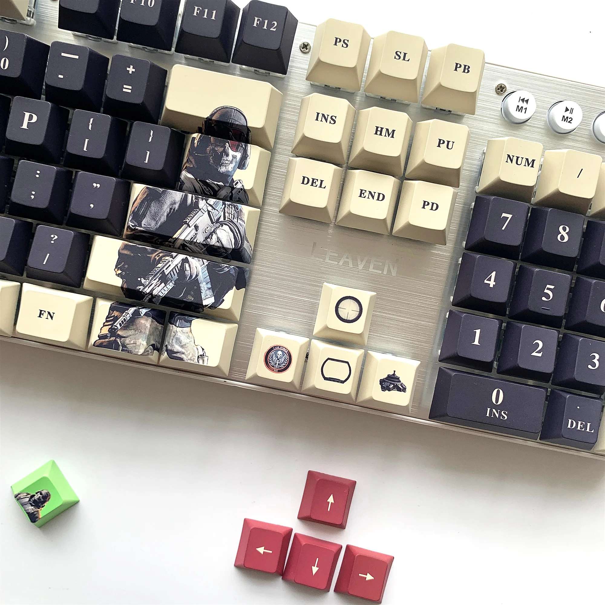 Игра Keycap Call-of-duty Keycaps Ghost COD Shooting PBT Современная ...