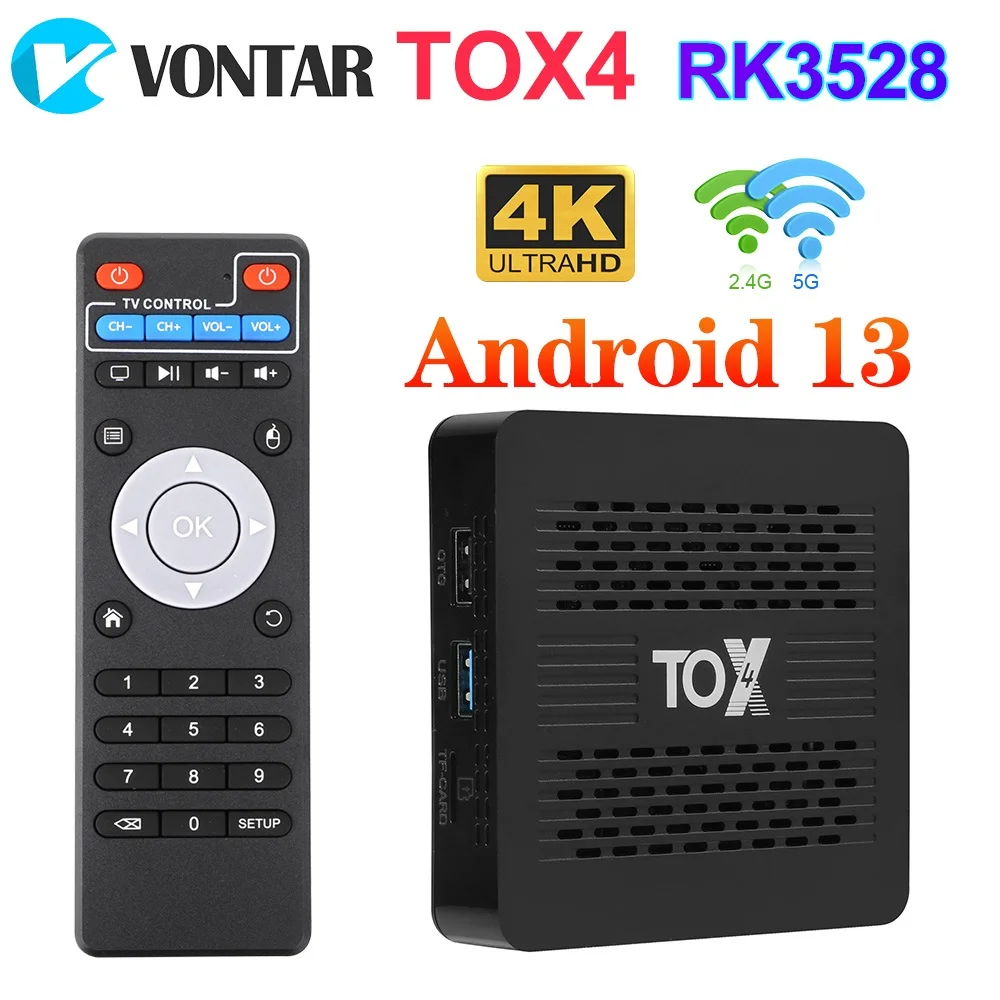 ugoos TOX4 Android 13 Smart TV Box 4ГБ 32ГБ | AliExpress