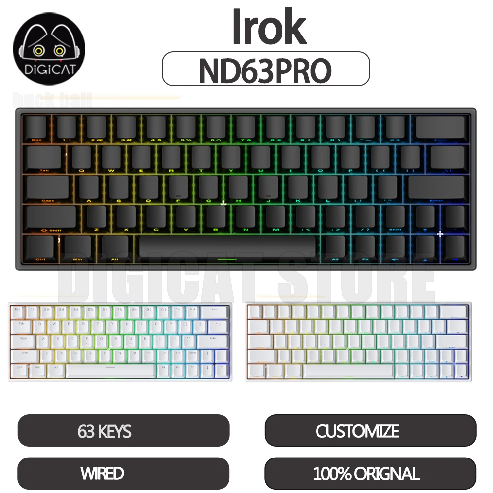 Механическая игровая клавиатура iROK ND63 Pro с магнитным ...