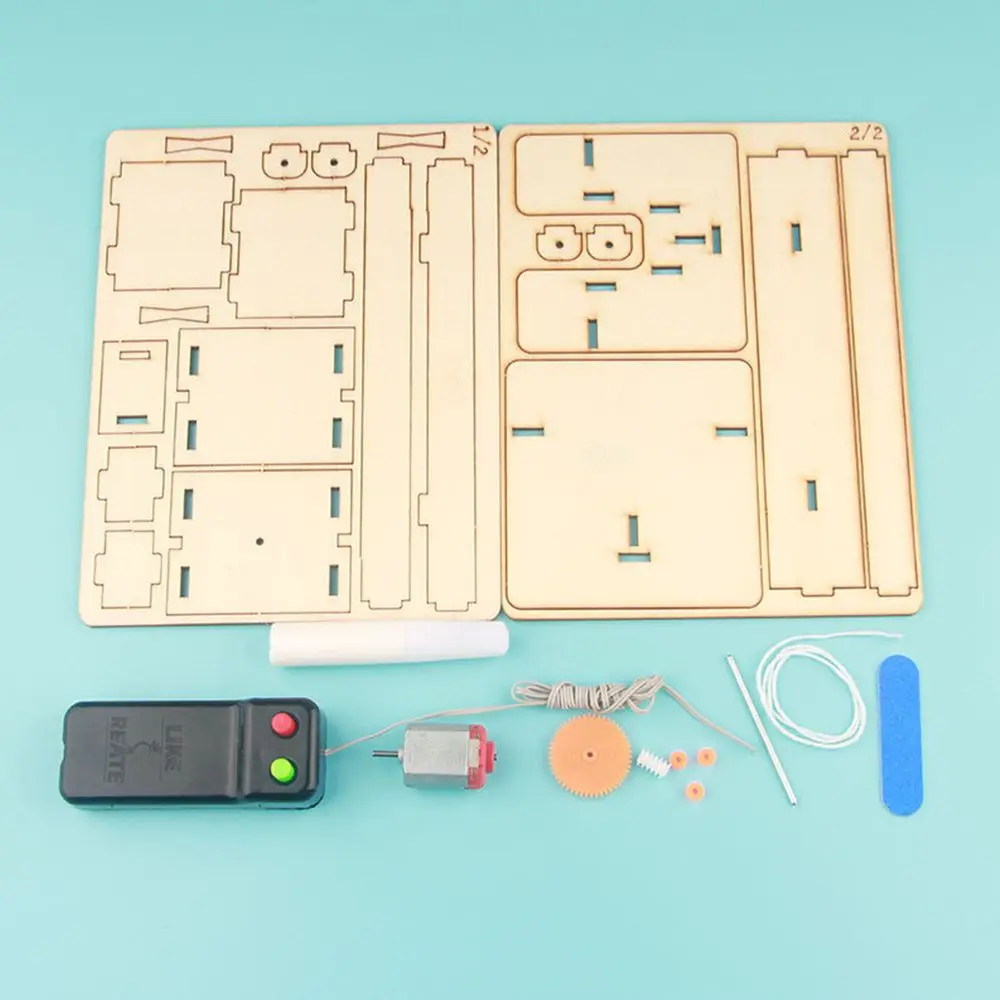 2022 DIY Wooden Elevator Lift Model Science Experiment Toys For ...