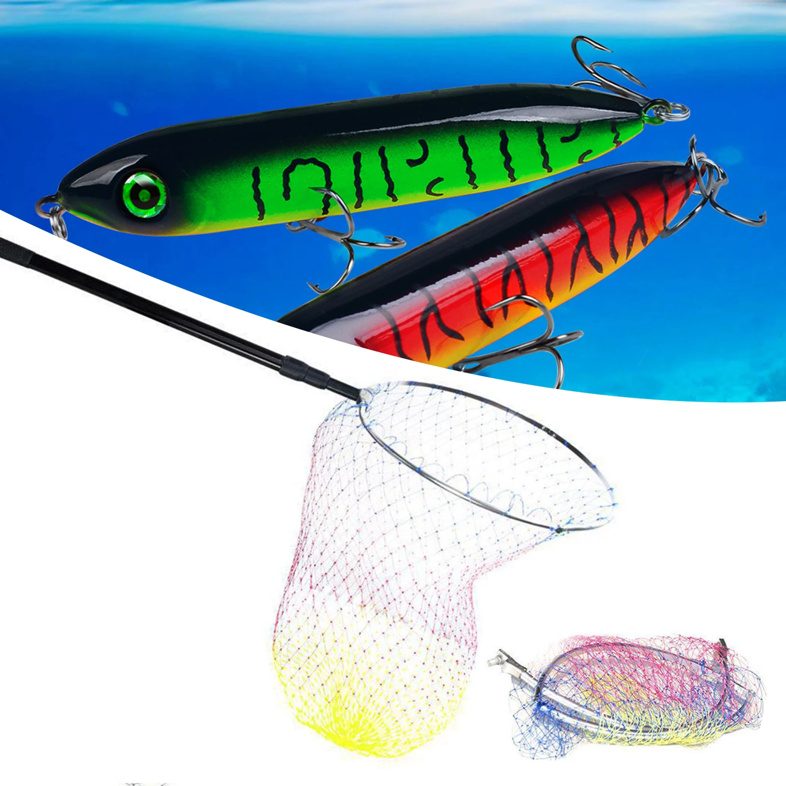 Складная Красочная Рыболовная Сеть, Простая В Использовании, Повышающая ...