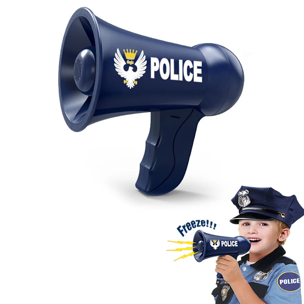 Child Cosplay Loudspeaker Childrens Toys Shield Police Megaphone Kid ...