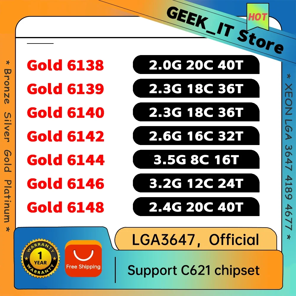 Коллекционные карты Gold 6138 6139 6140 6142 6143 6144 6145 6146 6148 3647-pin | AliExpress