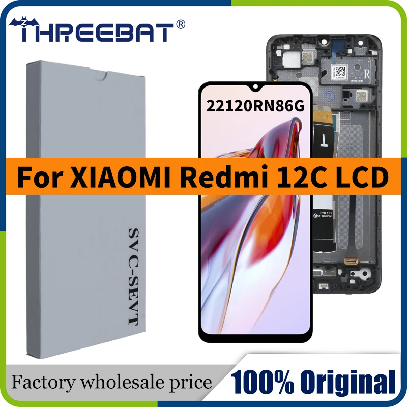 6,71 "оригинальный ЖК-дисплей для Xiaomi Redmi 12C, преобразователь ...