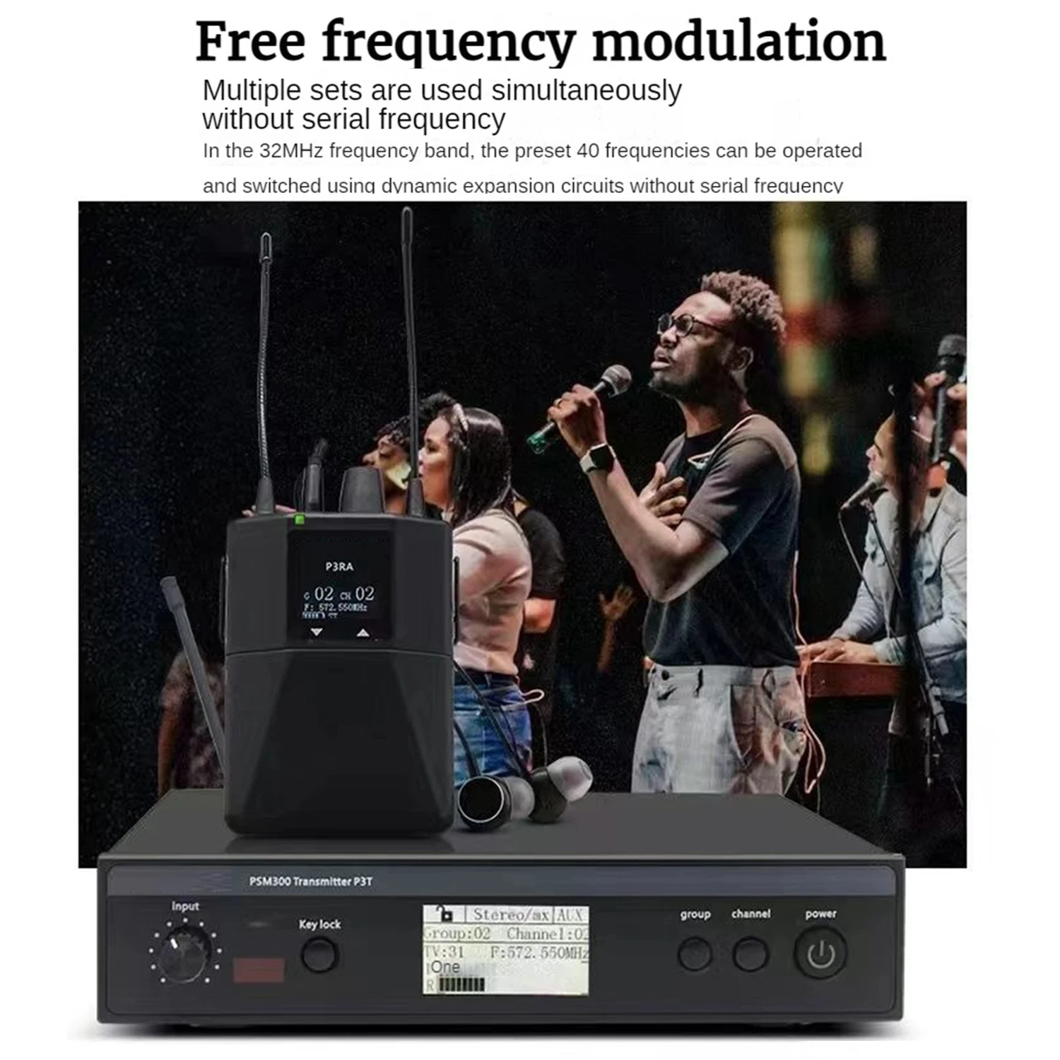 1:1PSM300 P3RA персональный беспроводной ушной монитор для полос 500 ...