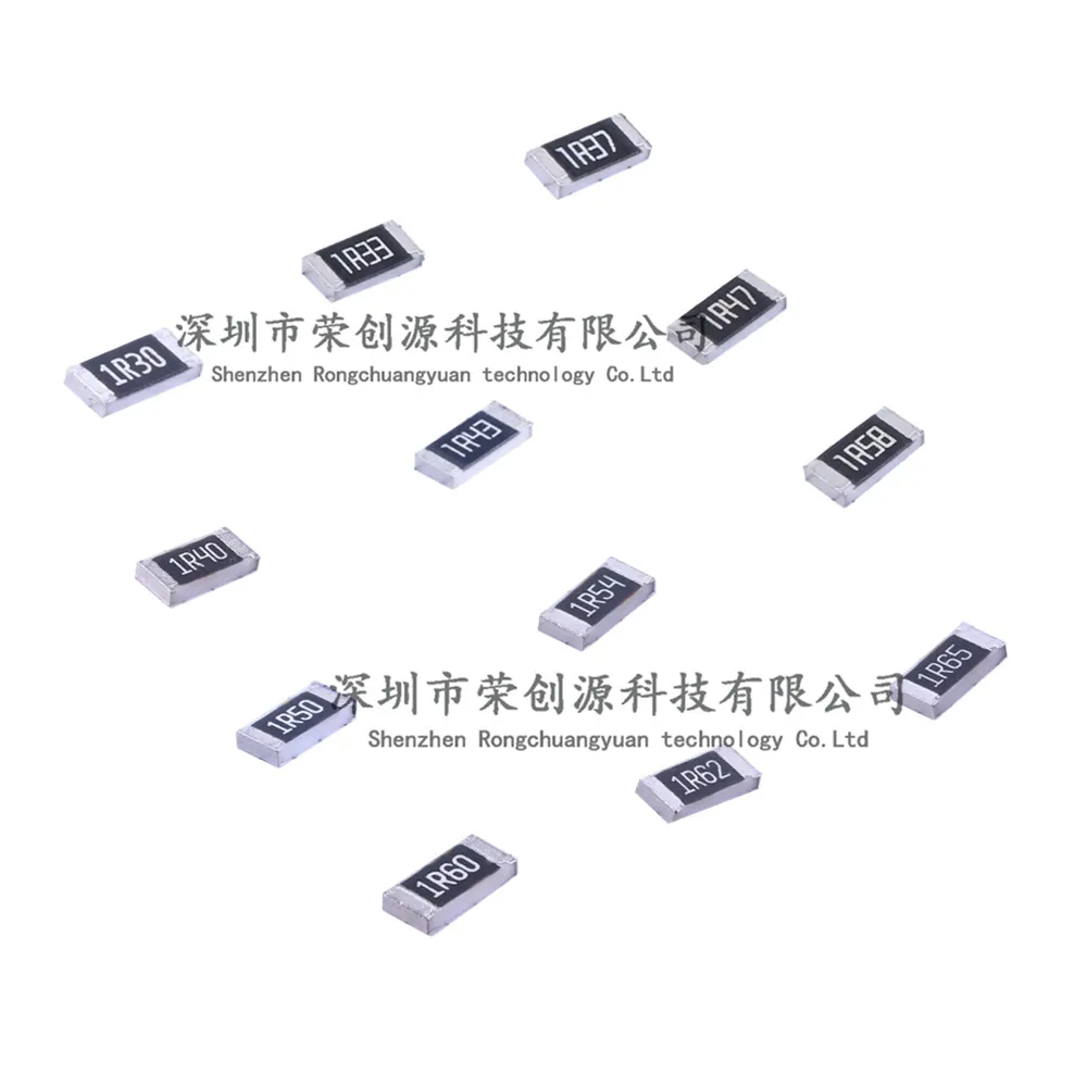 100 шт./лот 1206 smd чип-резистор 1% 1R30 1R33 1R37 1R40 1R43 1R47 1R50 ...