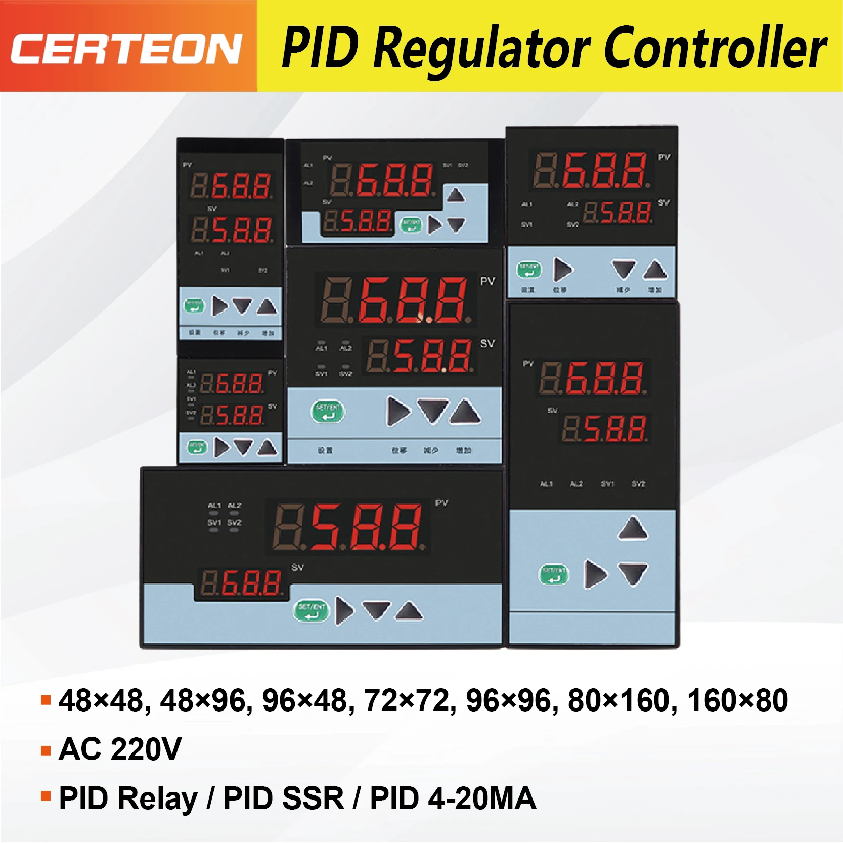 CERTEON PID-регулятор температуры AC220V | AliExpress