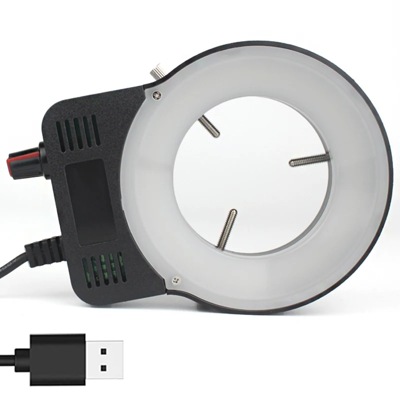 100V-240V Adjustable Microscope 144 56 48 LED SMD Ring Light ...