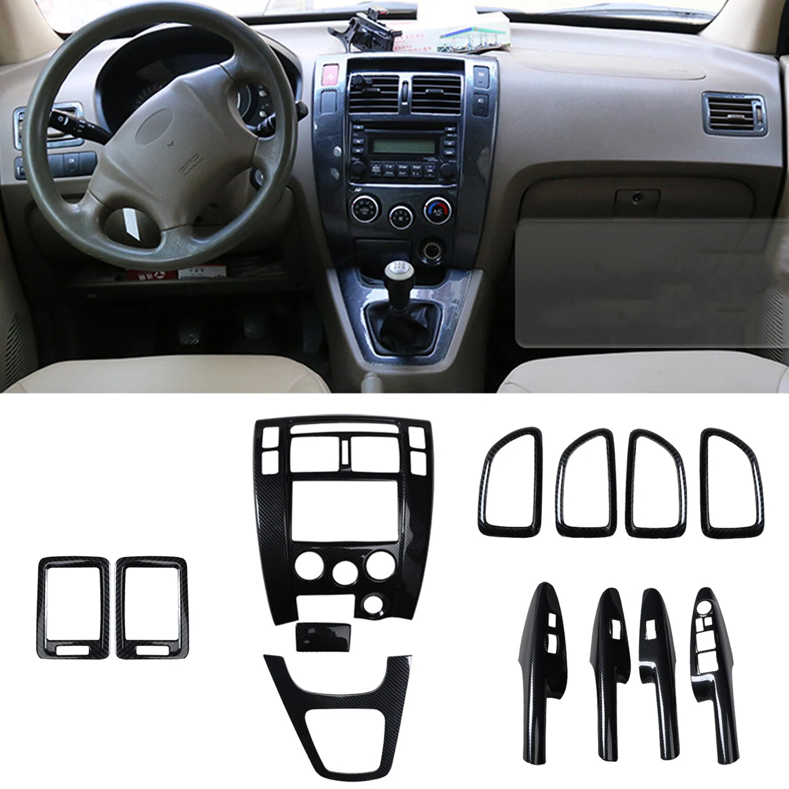 Автомобильная панель шестерни из углеродного волокна ABS, оконный ...