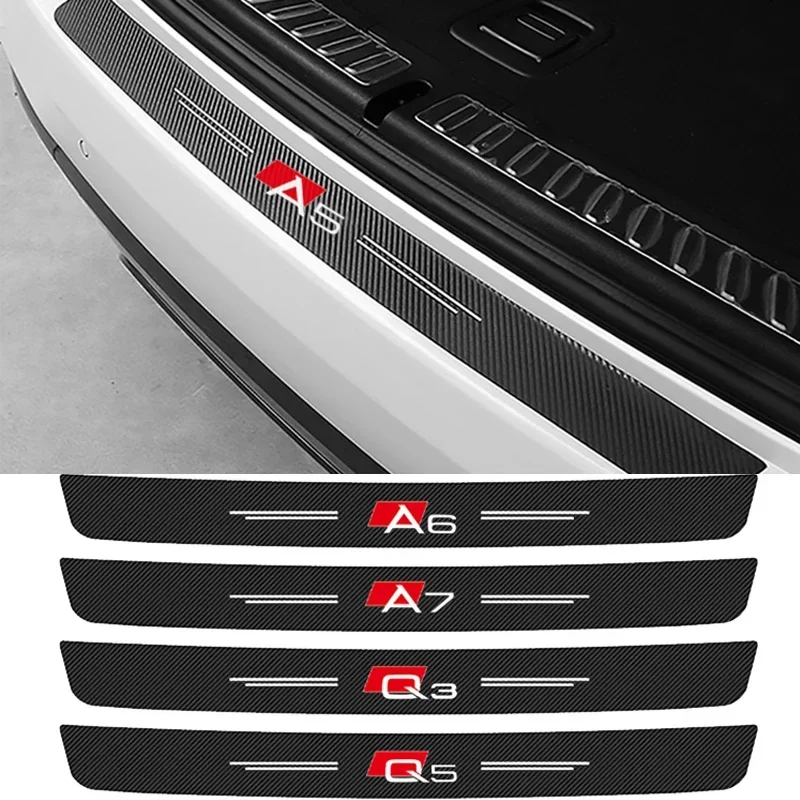 1Pc Car Rear Trunk Door Bumper Strip Protective Sticker for Audi A3 8P ...