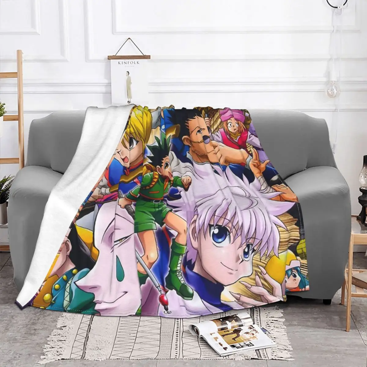 Hunter X Hunter Anime Blanket Flannel Killua Zoldyck Kurapika Freecss ...