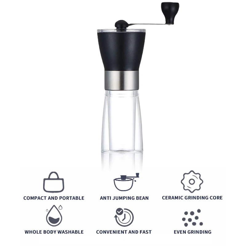 Manual Coffee Grinder Portable Coffee Makers Blenders Cafe Machines ...
