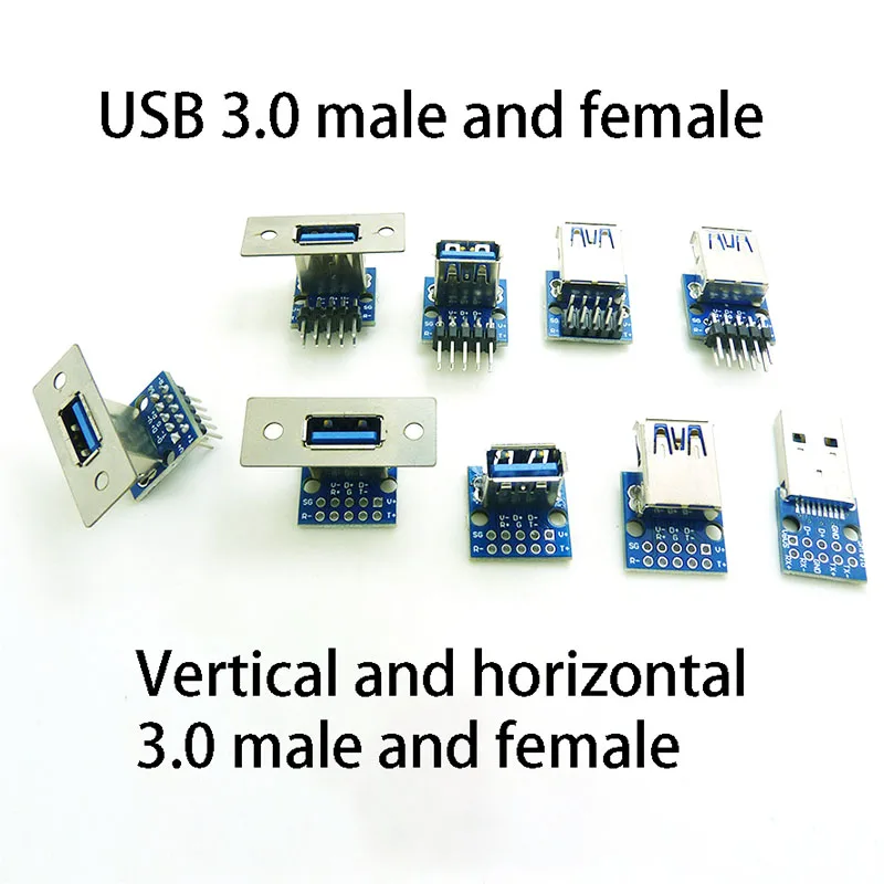 1 шт. MICRO MINI 5P 4P 9P 10P type-c USB для Dip Female B-type ...