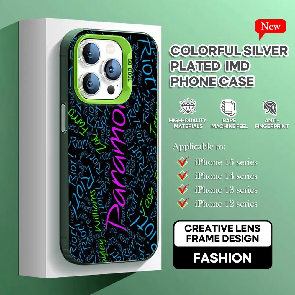 COOL Paramore music Phone Case green IMD Colorful Phone CaseSilver ...