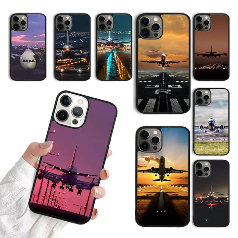 Travel Airplane Airport Phone Case For iPhone 15 16 SE2020 11 12 13 14 ...