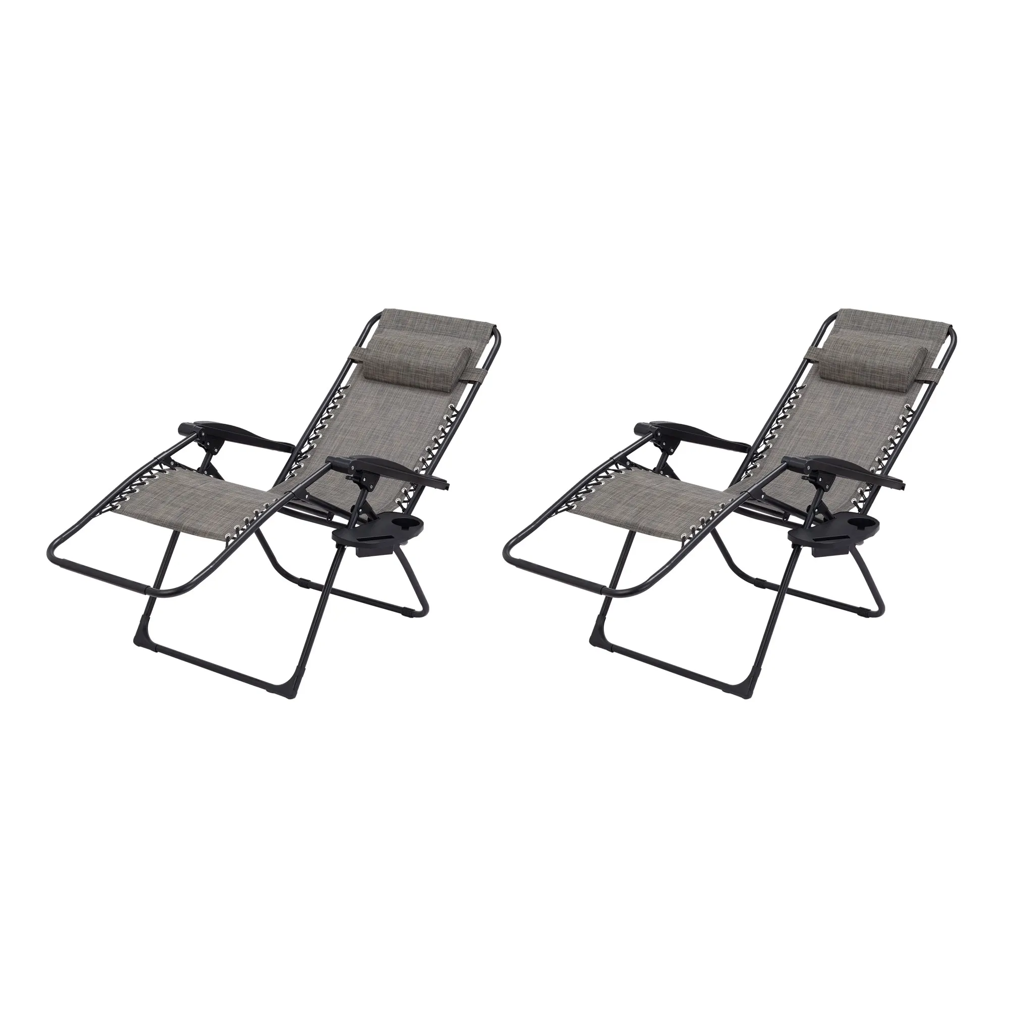Mainstays 2PCS Zero Gravity Chair Lounger Folding Outdoor Beach Chair eBay