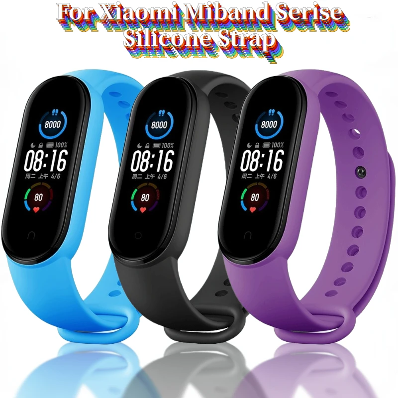 Силиконовый ремешок для Xiaomi Mi Band 7 6 5 4 3, сменный Браслет для Miband 6 5 4 3 Xiaomi ...