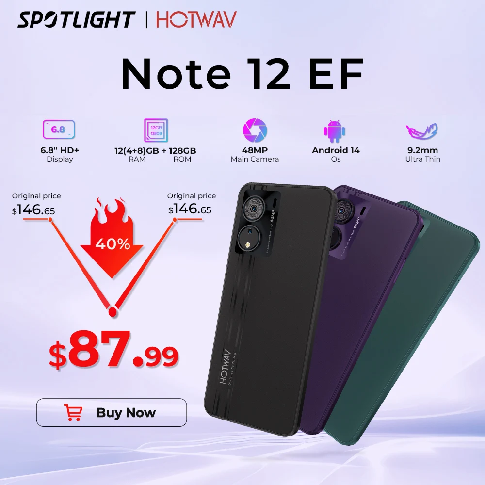 Смартфон Hotwav Note 12, 12/128ГБ | AliExpress