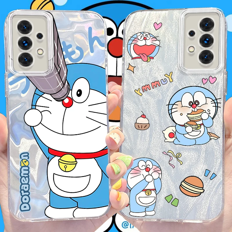 Doraemon Glitter Laser Camlet Phone Case for Samsung Galaxy A31 A30 A24 ...