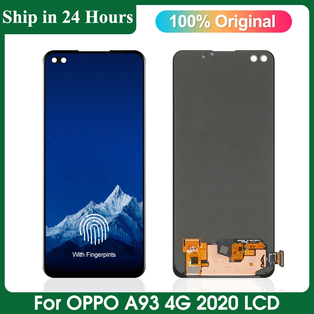 6,43 "оригинальный для Oppo A93 4G CPH2121, сменный ЖК-дисплей + фотоэлемент для Reno 4 4G reno ...