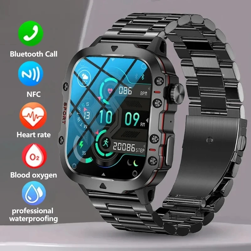 DAORKOW Военные Умные Часы Для Мужчин AI Голосовое Управление Bluetooth ...