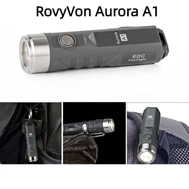 RovyVon Aurora A1 650 Lumens Super Bright EDC Flashlight USB C ...