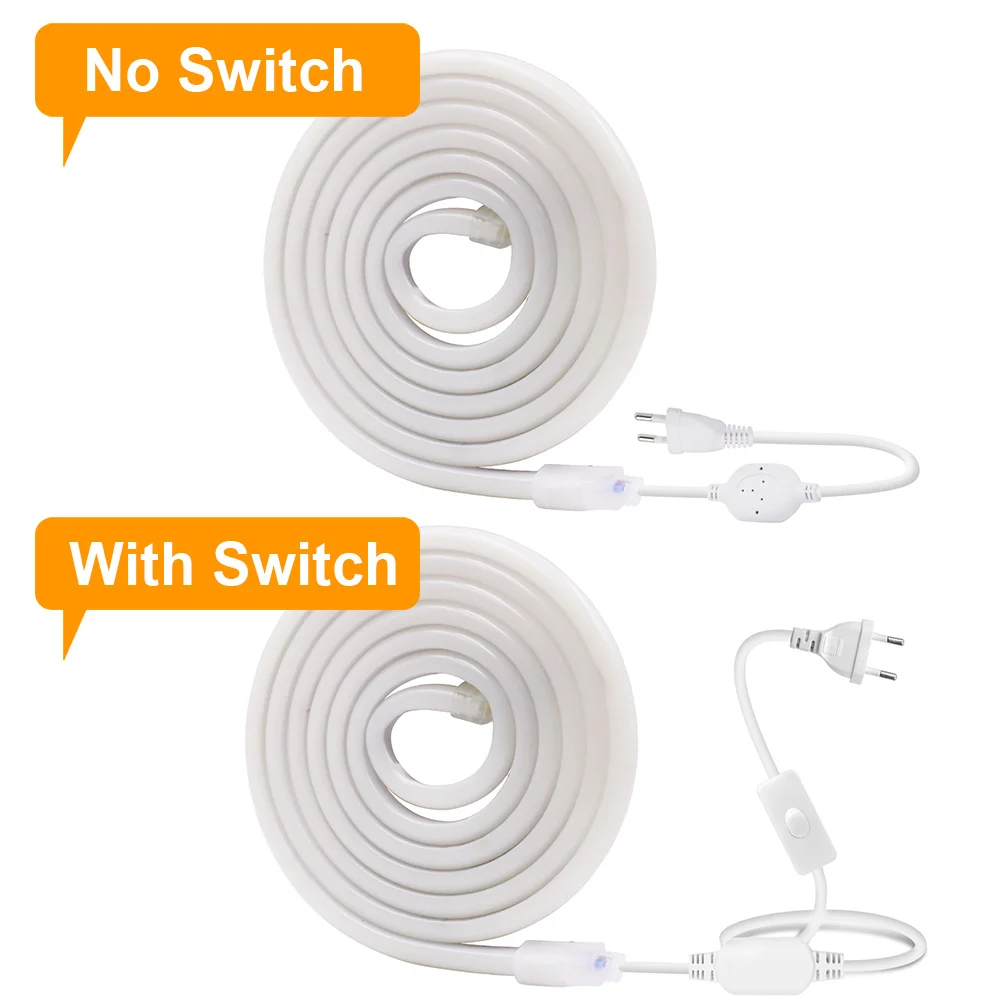 270 градусов COB Светодиодная неоновая лента 220 В переменного тока ...