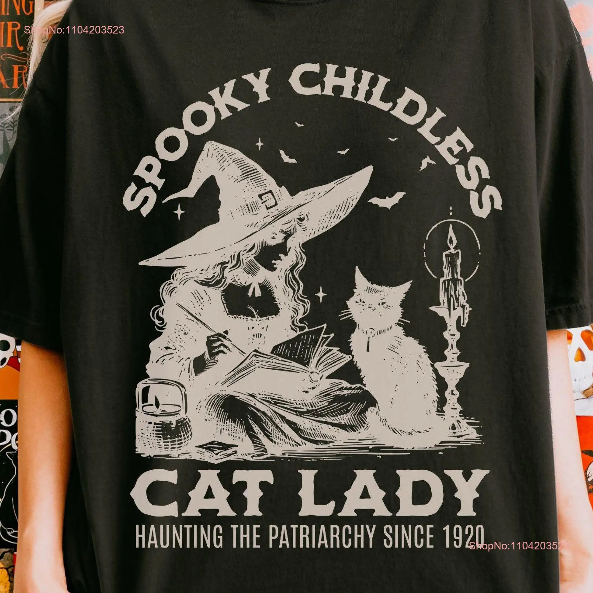 Childless Cat Lady T Shirt for election 2024 Halloween Against the ...