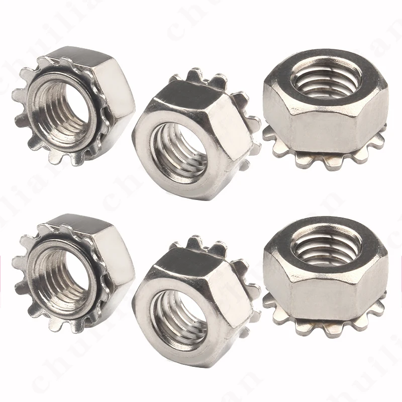K-Lock Nut M3 M4 M5 M6 M8 K-type Gear K Lock Nuts DIY 304 Stainless ...