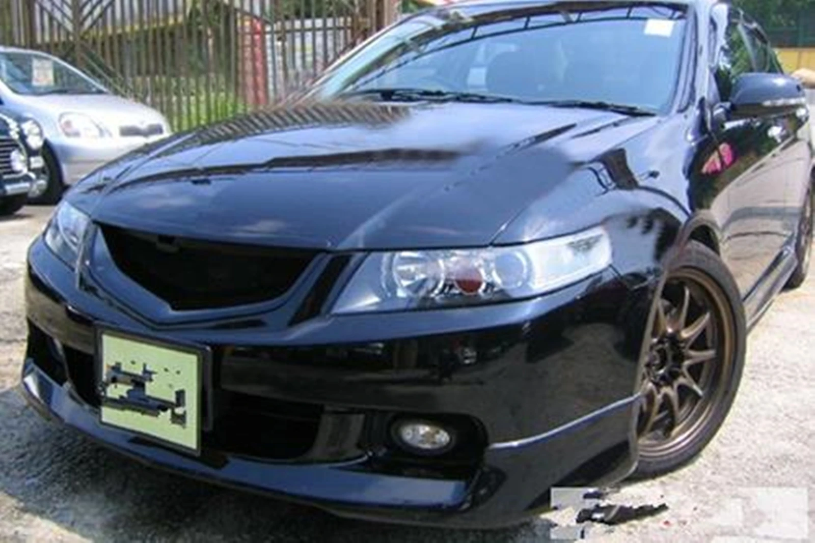 For Honda Accord CL7 Euro R Acura TSX 2003-2005 Real Carbon Fiber Front ...