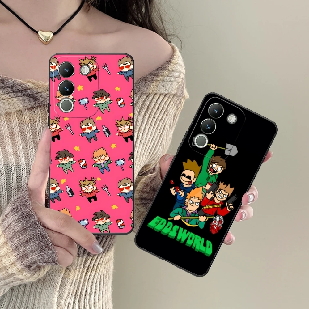 Крутой мобильный телефон Eddsworld, цвет черный, мягкий чехол для ...
