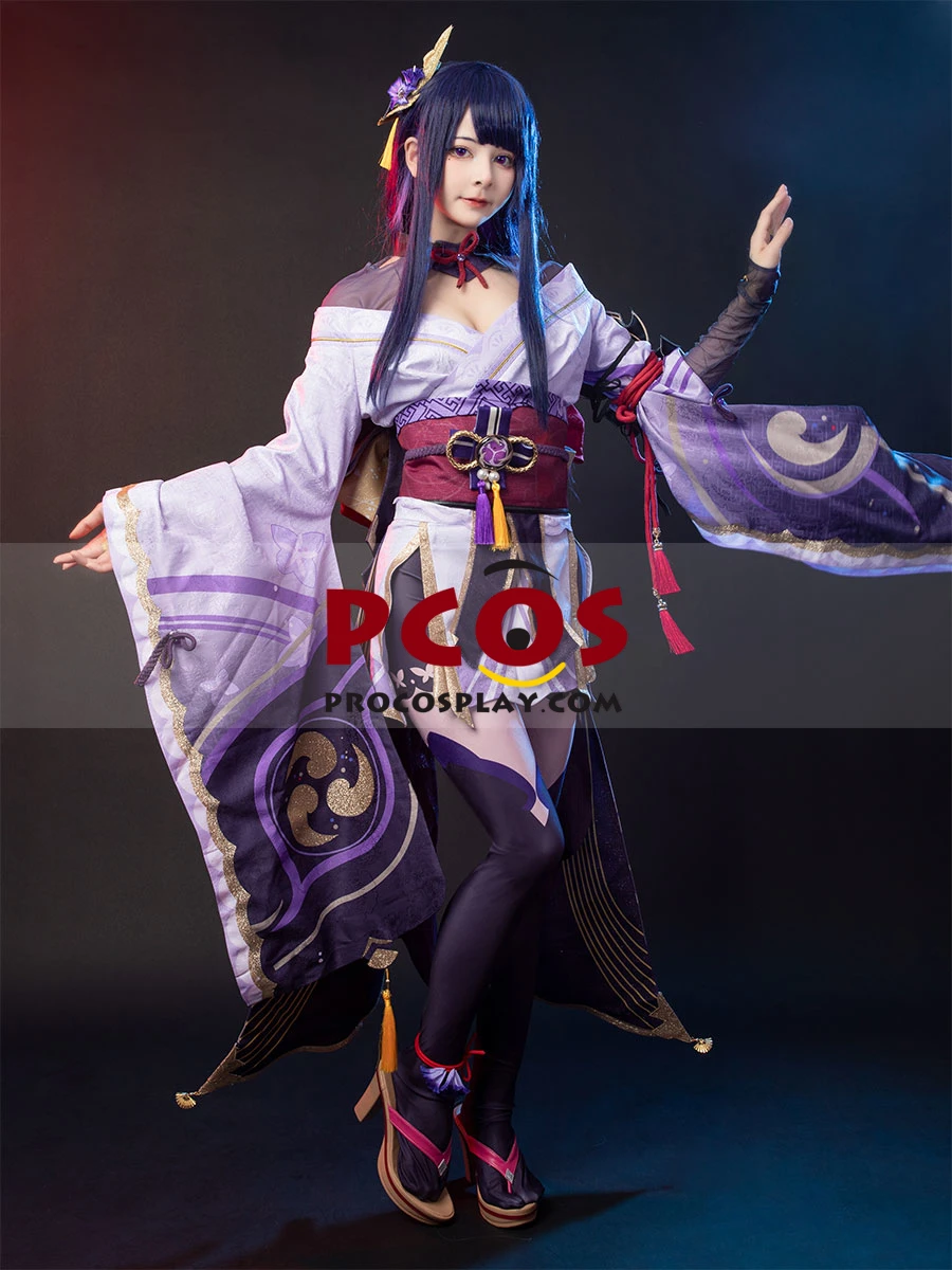 Genshin Impact Raiden Shogun Cosplay Costume Baal kimono Women Game ...