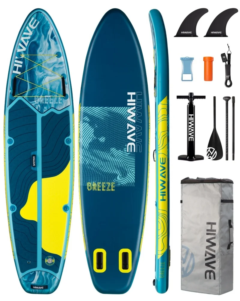 HIWAVE надувная доска для серфинга стоя, 11 футов * 34 дюйма * 6 дюймов ...