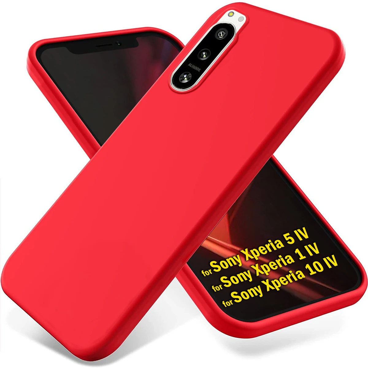 Чехол с силиконовым ремешком Funda для Sony Xperia 5 IV, жидкий силиконовый мягкий чехол для ...