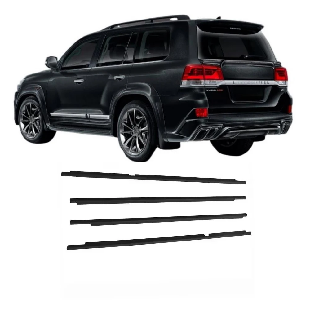 4 шт. черная резина для окон для Land Cruiser 2007-2019 LC200, наружный ...