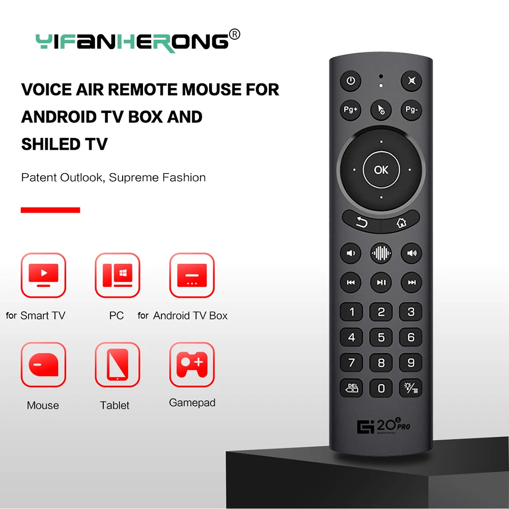 Беспроводная голосовая мышь G20BTS PLUS G20S PRO 2,4G пульт дистанционного управления для PC ...