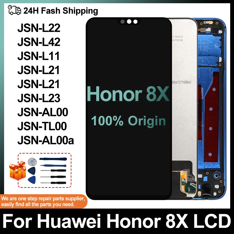 Для Honor 8X LCD JSN-L21 JSN-L23, ЖК-дисплей с сенсорным экраном и ...
