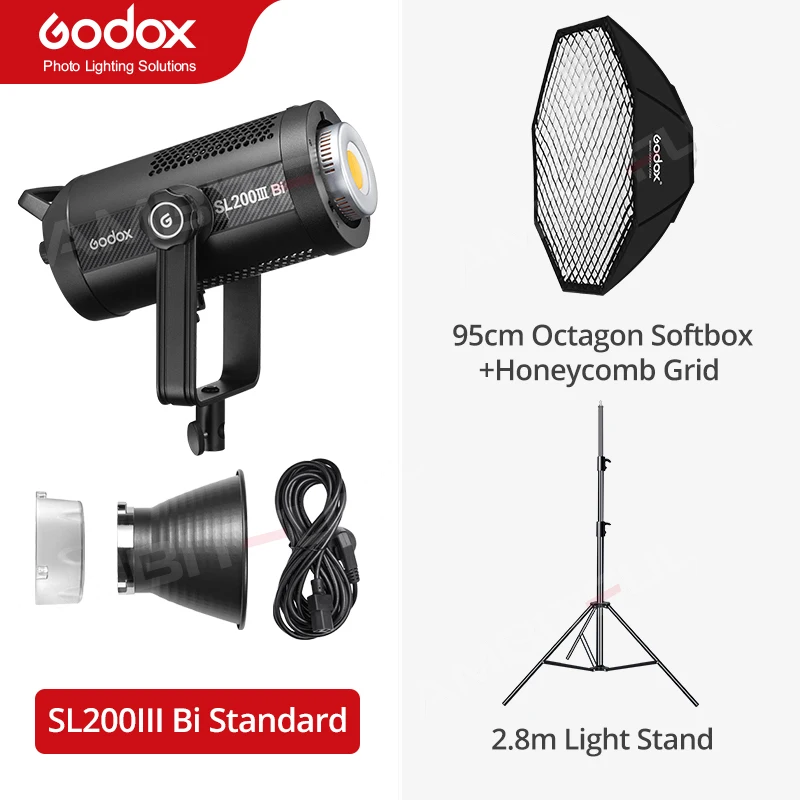 Светодиодный светильник Godox SL200III Bi 215W 2800-6500K | AliExpress