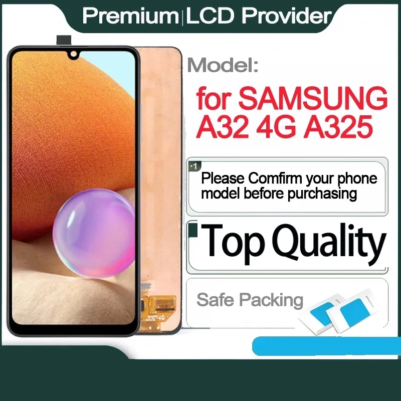 Замена сенсорного экрана AMOLED, дисплей для SAMSUNG A32 4G, SM-A325F ...