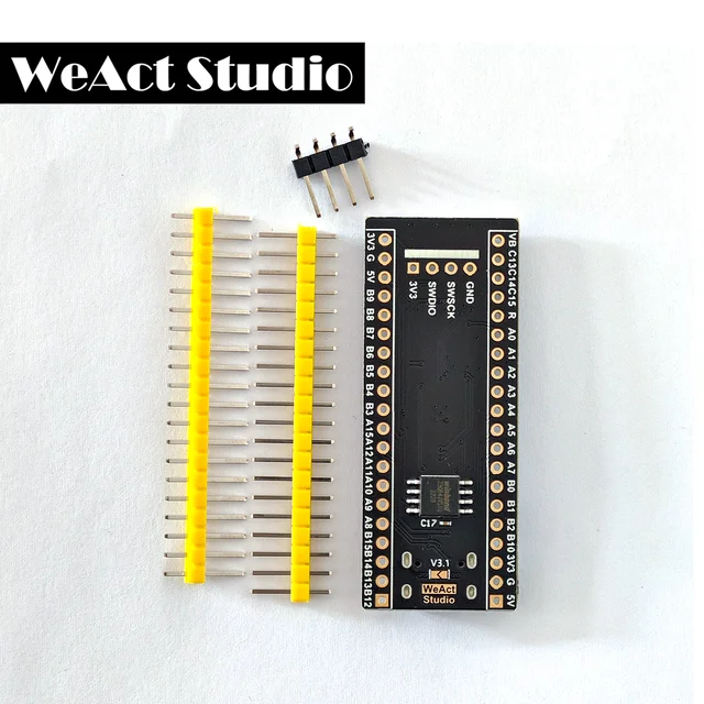 WeAct черная таблетка STM32F411CEU6 STM32F4 STM32, основной обучающий ...