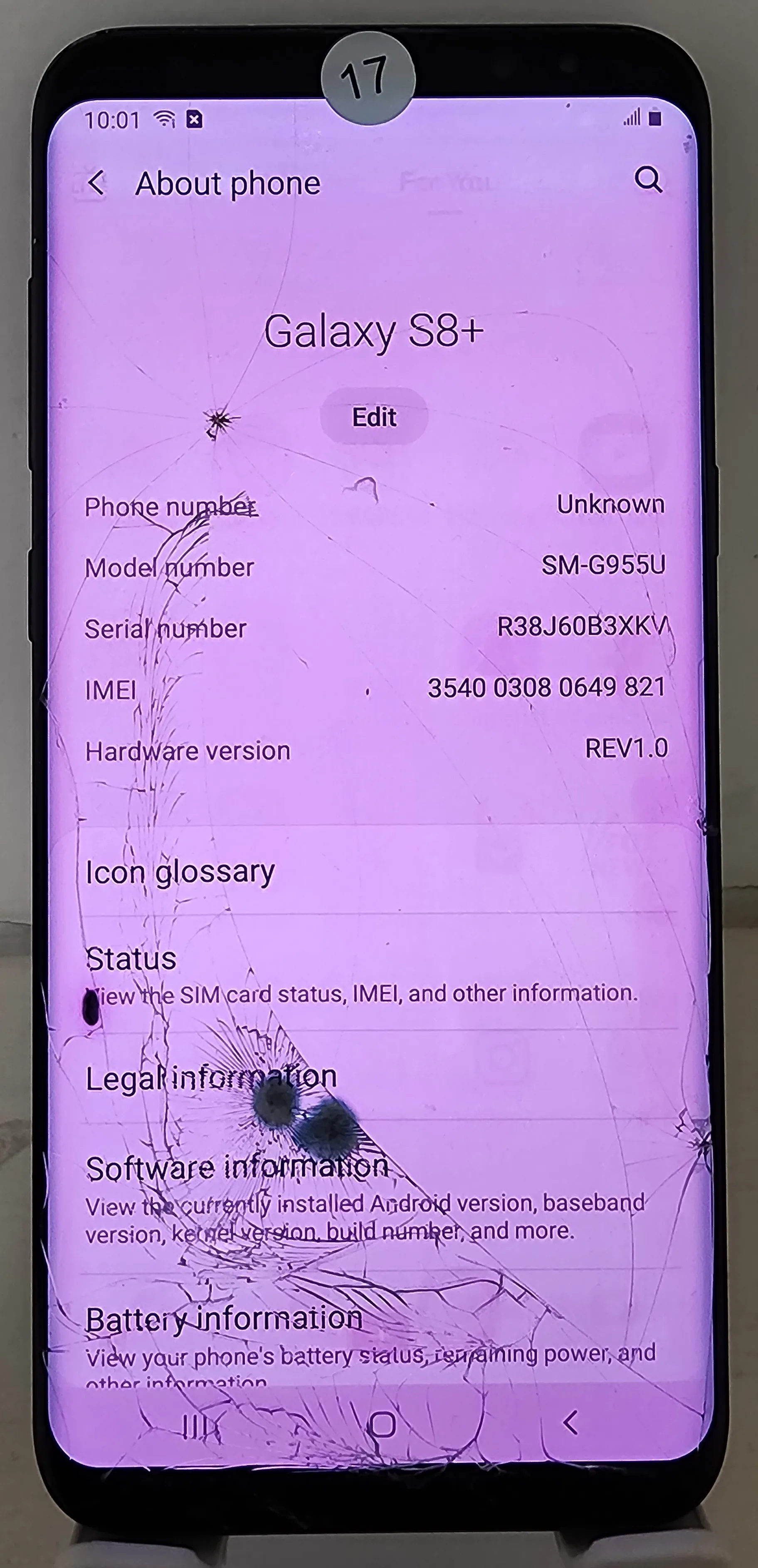 ДЛЯ Galaxy S8+ S8 Plus Duos G955FD G9550 Dual Sim 6,2 "ОЗУ 4 ГБ ПЗУ 64 ГБ NFC Восьмиядерный ...