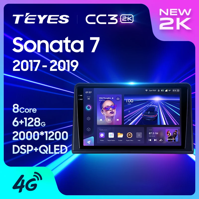 TEYES Тиайс CC3 2K Штатная магнитола For Хендай Соната LF рестайлинг ...