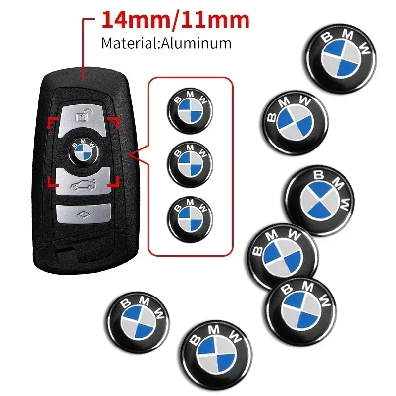 5Pcs Metal Car Key Emblem Sticker Accessories For BMW F07 F34 F10 F20 ...