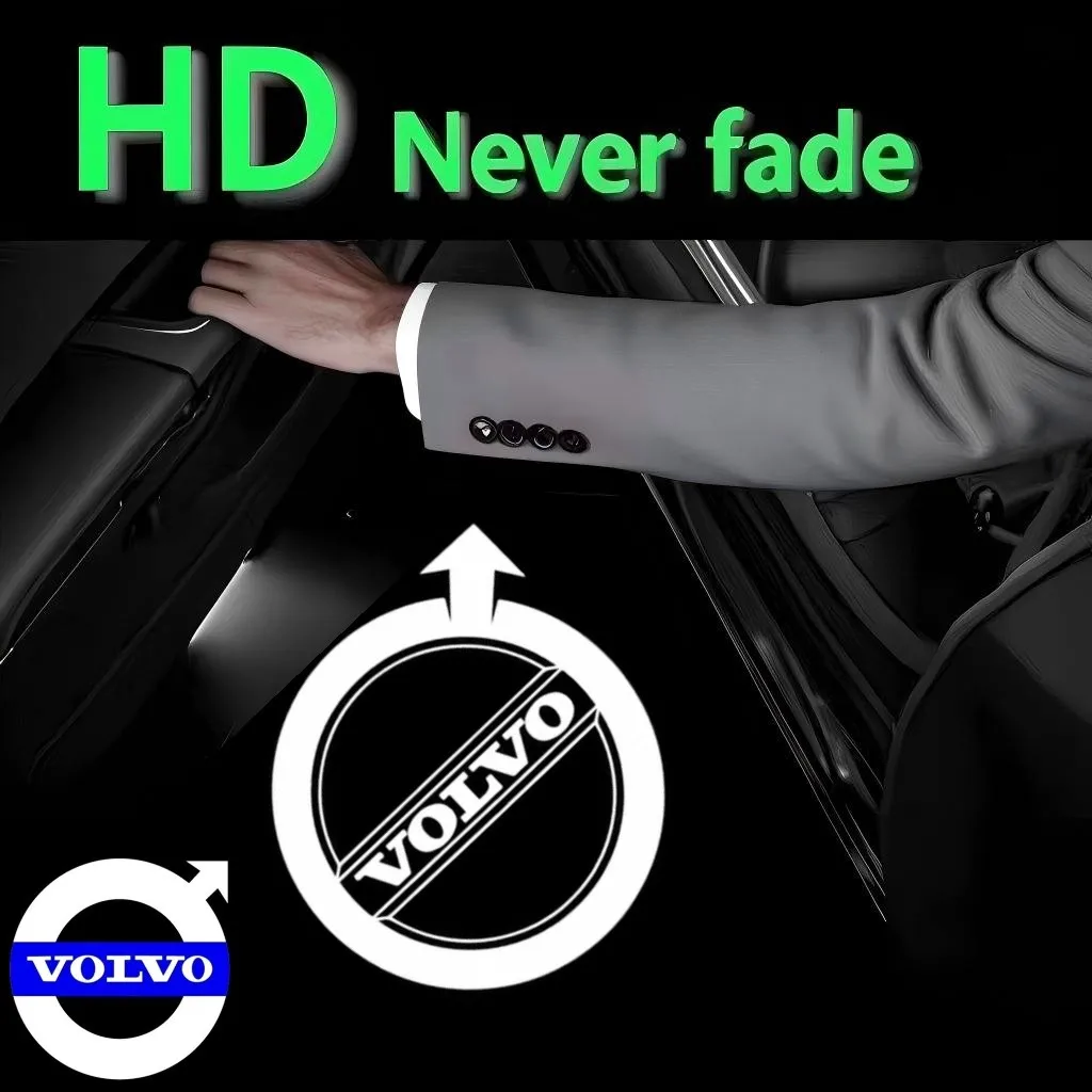HD для Volvo светодиодный лазерный проектор с логотипом Rdesign XC40 XC90 XC60 S90 S60 S80 S80L ...