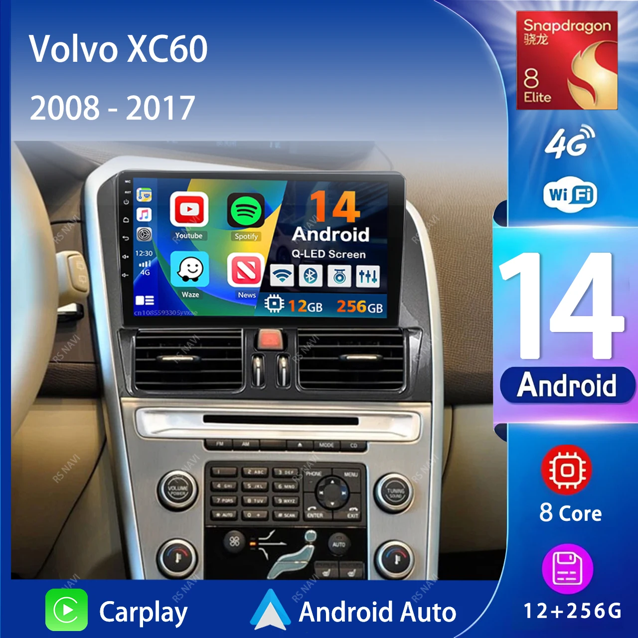 Android 14 Carplay авто автомобильный радиоприемник мультимедийный ...