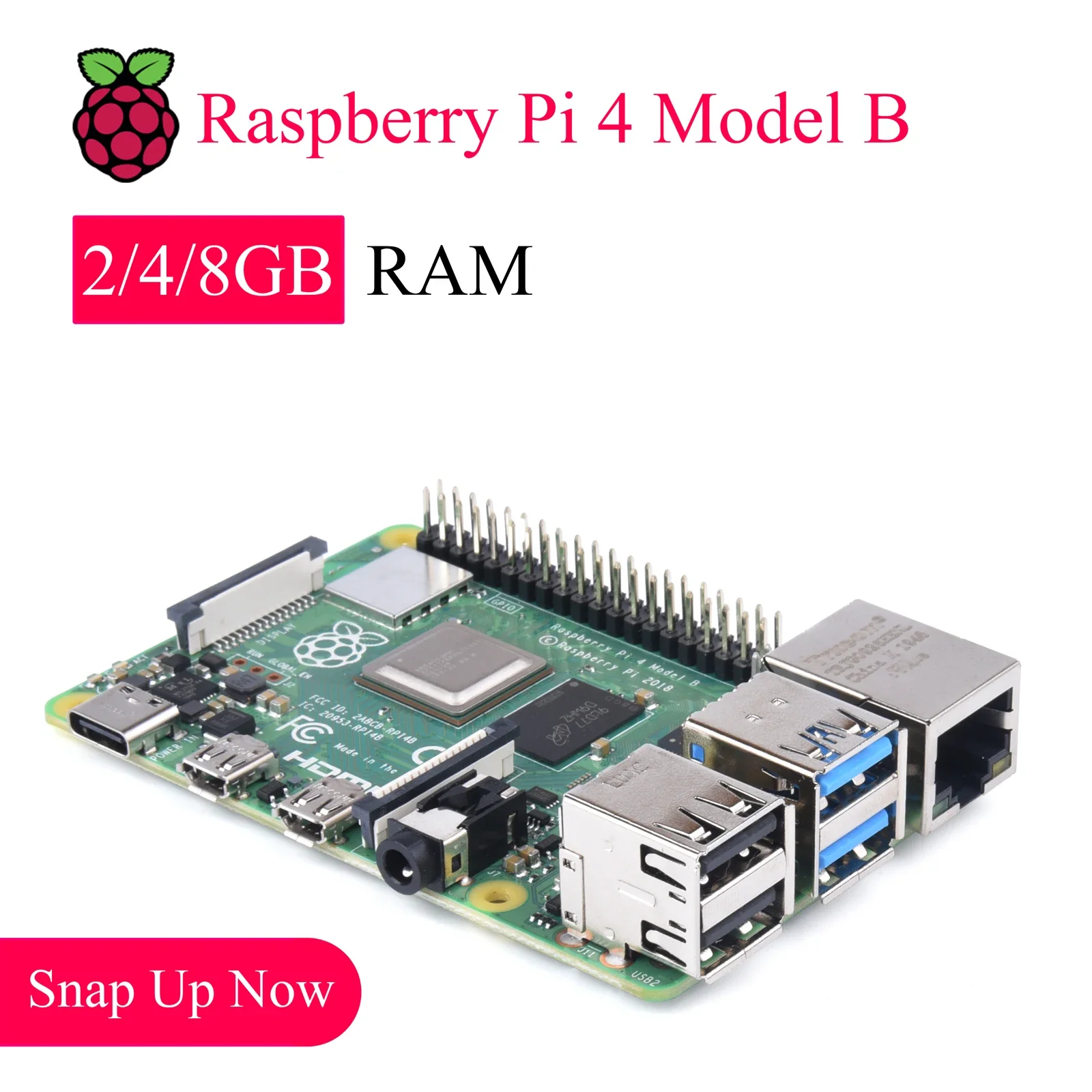 Оригинальная плата Raspberry Pi 5 4B 3B+ 3B RAM 2G 4G 8G 16G | AliExpress