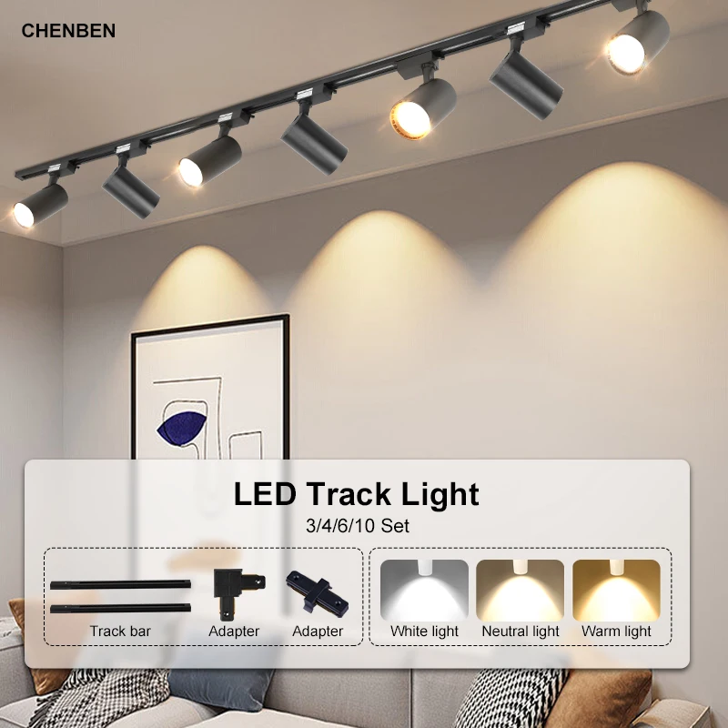 LED Track lighting with par30 30w 40w spot lamp led bulb for