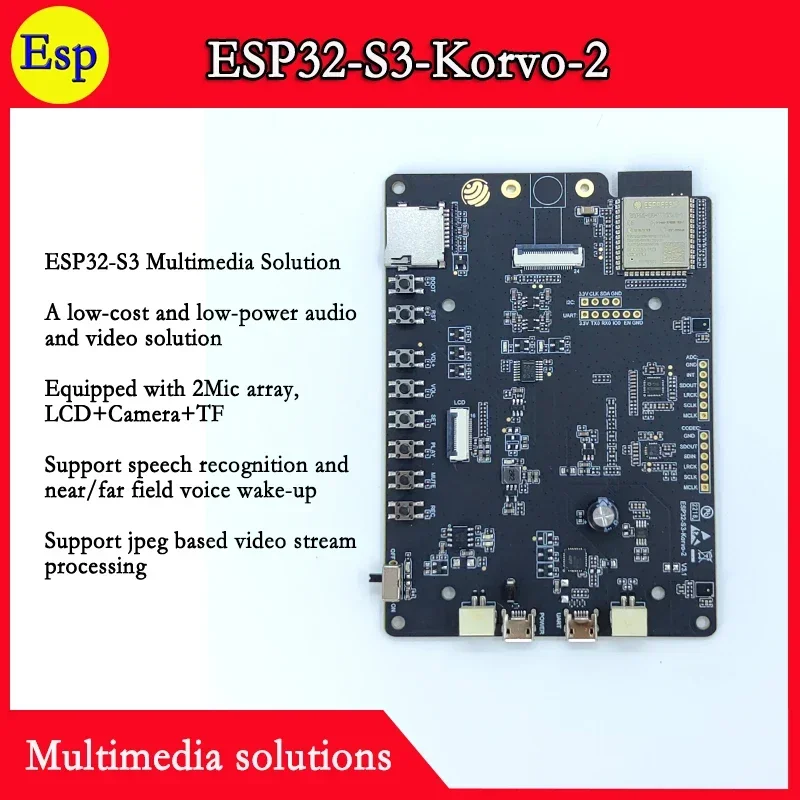 ESP32-S3-Korvo-2 ESP32 S3 Korvo 2 Espressif Technology, мультимедийное решение ESP32-S3 | AliExpress