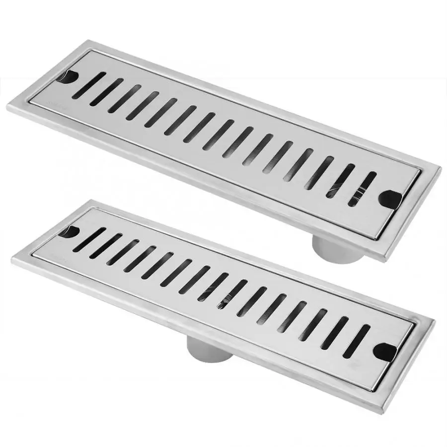 Large Rectangle Shower Drain Stainless Steel Bathroom Kitchen Floor ...